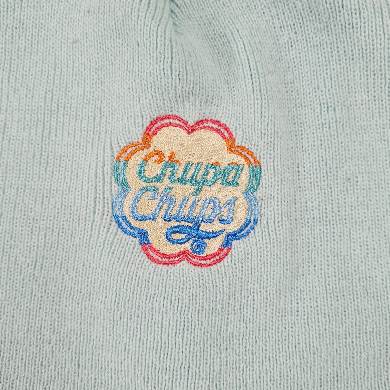 Chupa Chups Knit Beanie Logo 2022 Rainbow Blue Aqua T… - Gem
