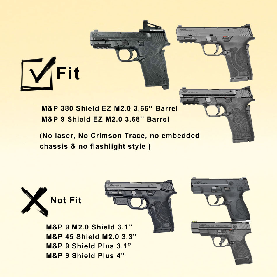 M&P380 Shield EZ M2.0 Holster Fit Smith & Wesson S&W M&P 9 Shield EZ M2 ...