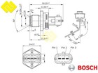 BOSCH 0281002930 CR FUEL PRESSURE SENSOR 1800bar 504333094 ,51274210233 ...