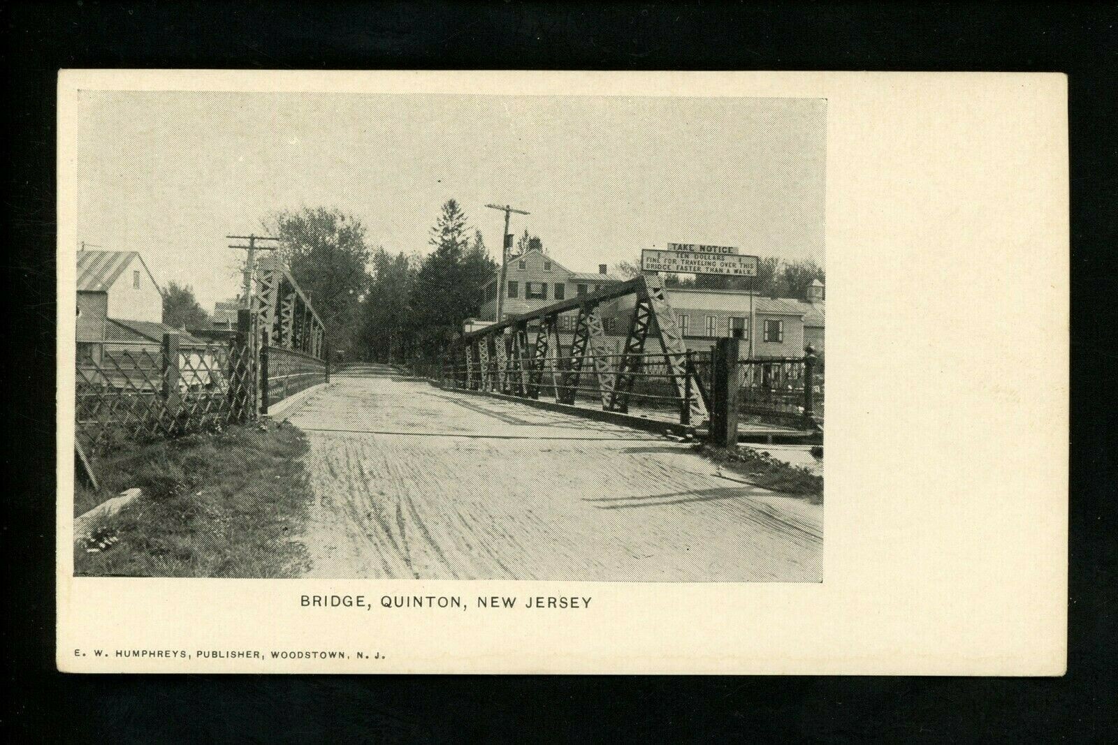 New Jersey NJ postcard Quinton, Bridge view Vintage | eBay