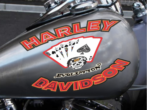 The Marlboro Man FXR Gas Tank Decals For Harley Davidson Movie Bike ...