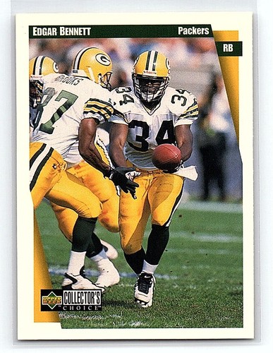 1997 Collector's Choice Edgar Bennett Green Bay Packers #496 | eBay