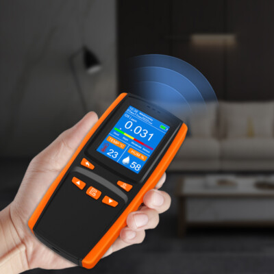Air Quality LCD Detector PM2.5 TVOC HCHO CO2 Gas Monitor Analyzer ...