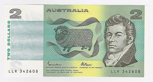 1985 (UNC) AUSTRALIA $2 TWO DOLLAR NOTE - GREAT (UNC) NOTES - Johnston ...