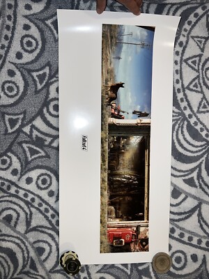 FALLOUT 4 Garage And Power Armor 261/500 Lithograph Limited Edition | eBay