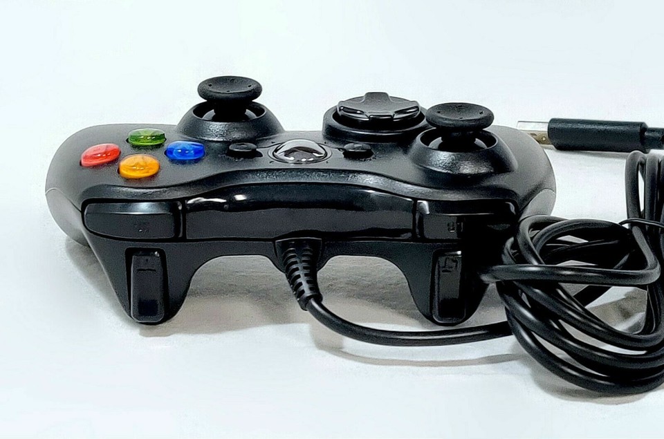 NEW Wired Black Gamepad USB Gaming Controller for Microsoft Xbox 360 ...
