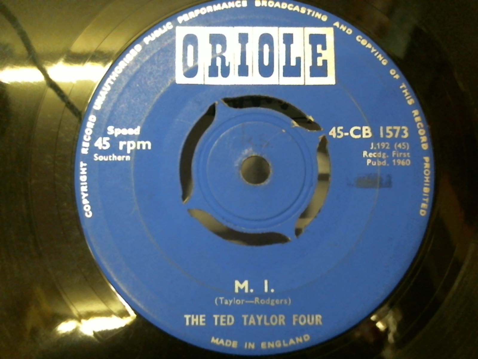 TED TAYLOR FOUR M.I. 7" Single Early Electronica! Lovely copy! | eBay UK
