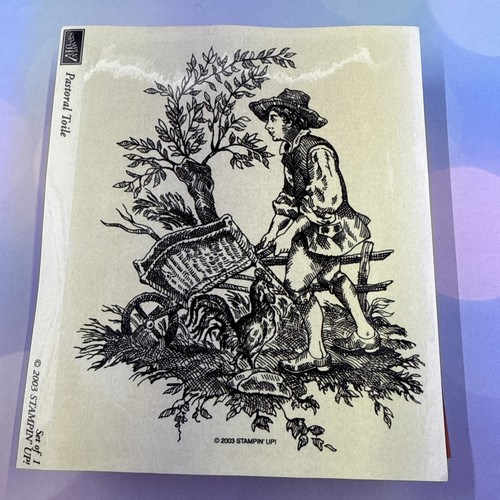 Pastoral Toile Rubber Stamp From Stampinup! New | eBay