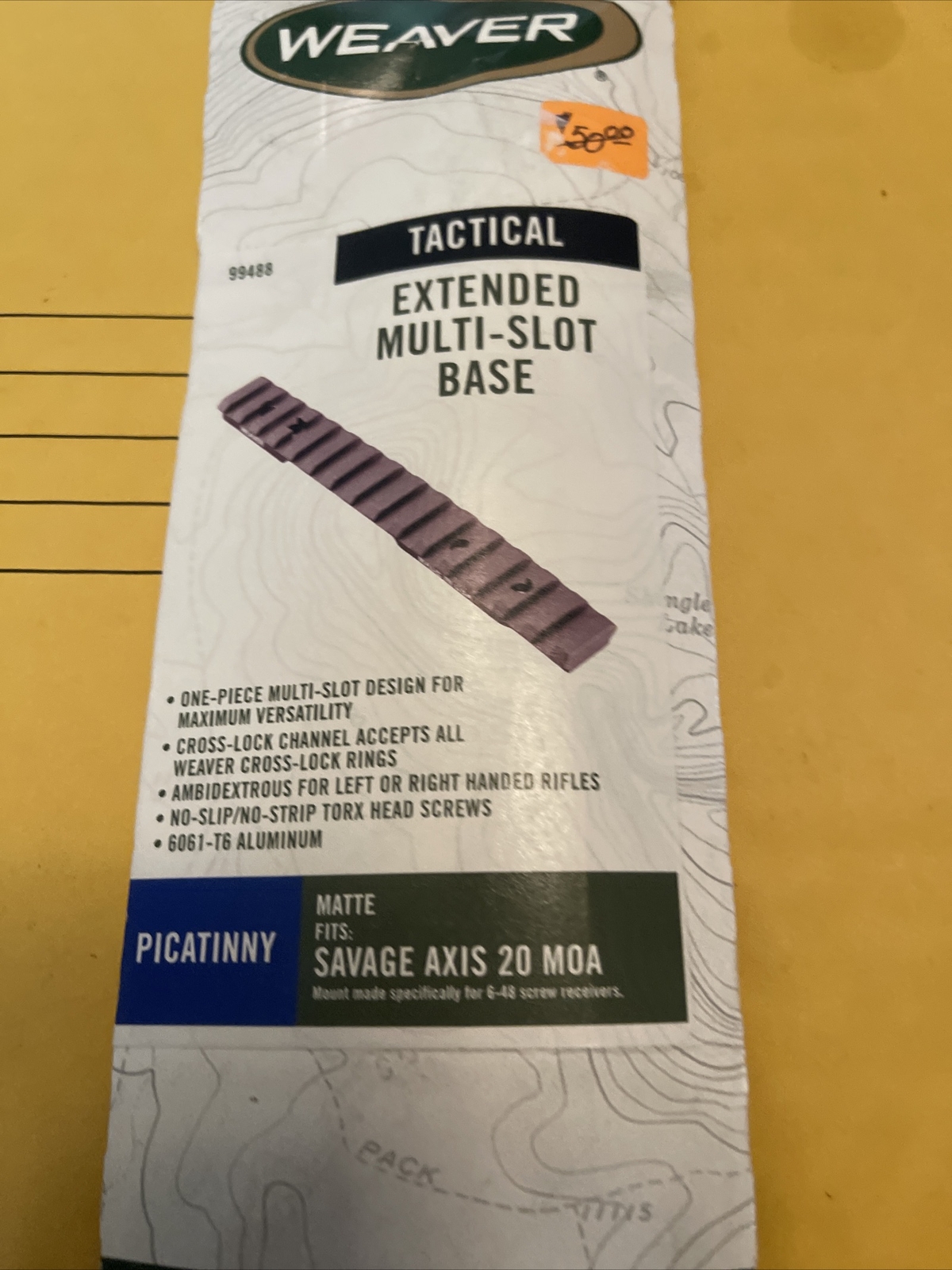 Weaver 99488 Extended Multi Slot Base Savage Axis 20 MOA for sale ...