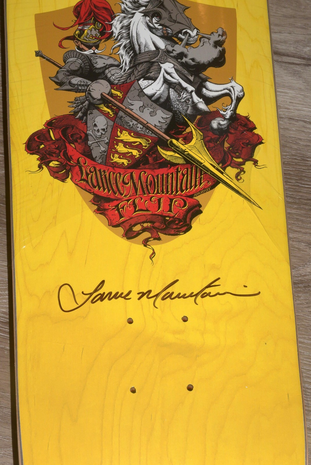 Lance Mountain Signed 8.75 FLIP Knight Skateboard Deck - PSA DNA ...