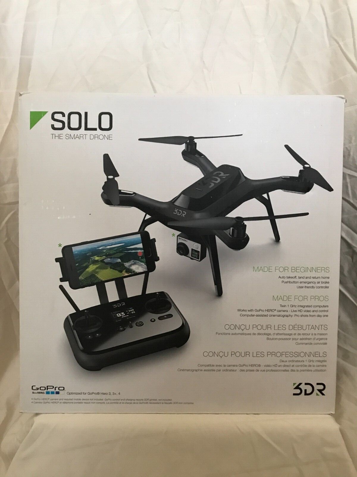 3DR Solo RTF Quadcopter Smart Drone - Black (SA11A) for sale online | eBay