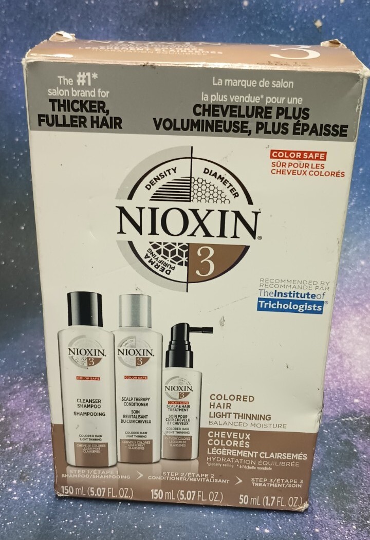 NIOXIN System 3 Kit Cleanser Shampoo Scalp Conditioner Therapy Hair ...