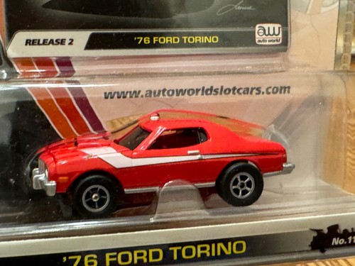 Auto World X-Traction Red Chassis ‘76 Ford Torino Slot Car | eBay