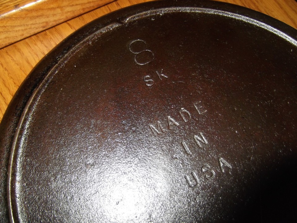 3 Notch Lodge 8 SK 10 1/2" cast iron skillet D2 restored | eBay