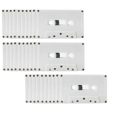 30 minute x 30, Bulk Pack Blank Audio Cassette Tape White color Fine ...