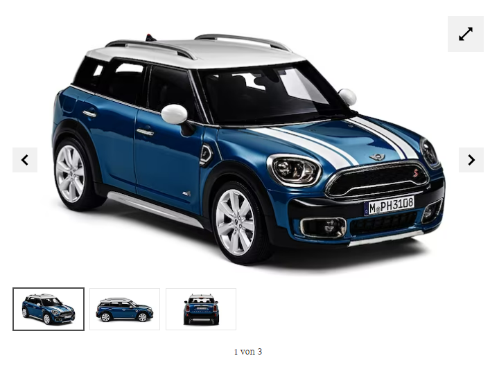 MINI Cooper S Countryman F60 Miniatur 1 18 Island Blue metallic ...