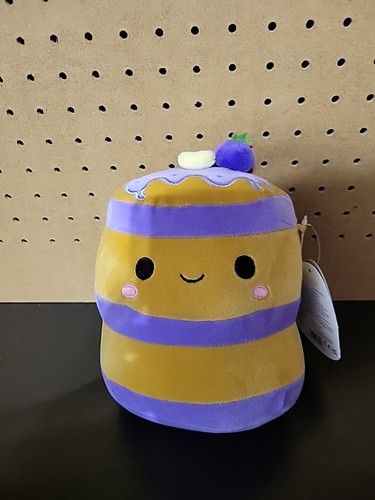 Squishmallows 8" Paden Blueberry Pancake Stack Food Plush | eBay