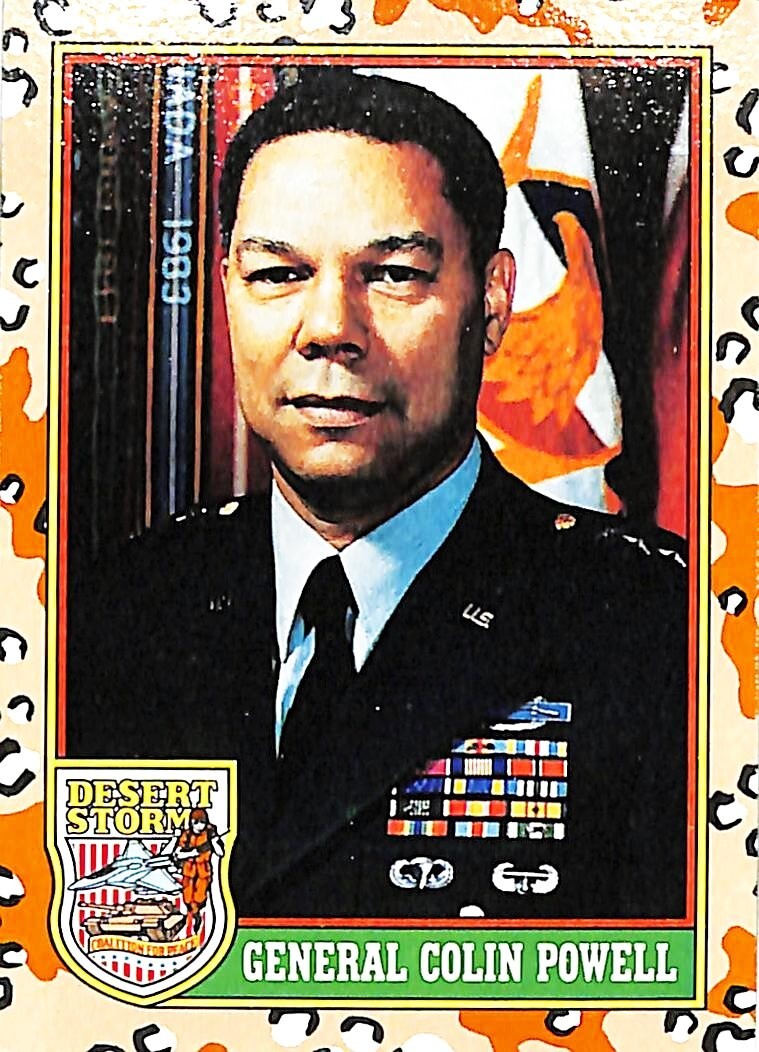 GENERAL COLIN POWELL 1991 Topps Desert Storm Trading Card #2 | eBay