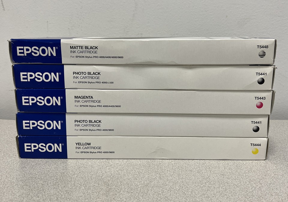 Lot Of 6 EPSON Stylus Pro 4000/9600 INK Exp Date 2006-2008 | eBay