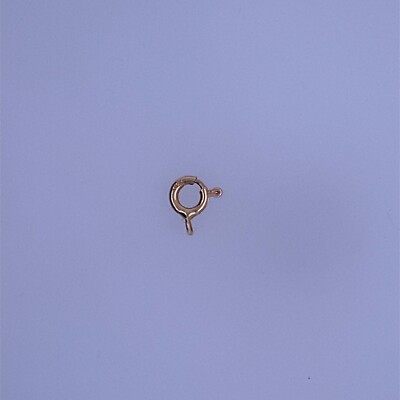 14k Yellow Gold Spring Ring Necklace Clasp | eBay