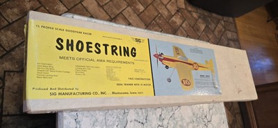 1975 SIG CL-13 Goodyear Racer Shoestring Model Airplane Kit New In Box ...