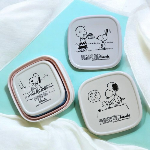 A Set Of 3 Super Cute Peanuts Snoopy Bento / Storage Box, Office ...