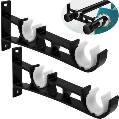 Curtain Rod Bracket For Living Room Plastic Buckle Locking Thickened ...