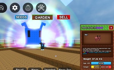 Grow A Garden | Huge Rainbow Red Giant Ant | Age 100 | 87kg | Roblox | eBay