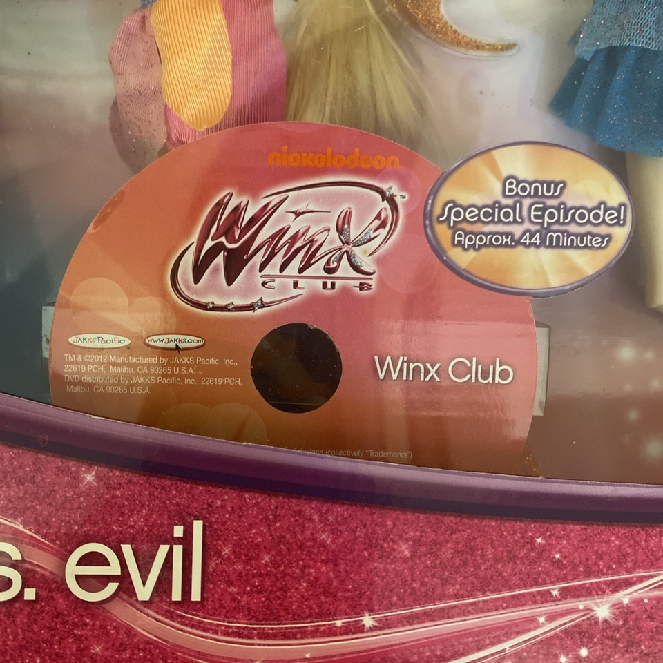 Winx Club Good vs Evil 4 Doll Set Icy Stella Bloom Flora 2012 Target ...