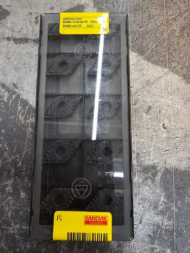 Qty 10 Sandvik DNMG 442 150608 DNMG442-PF DNMG150608-PF 4325 Carbide ...