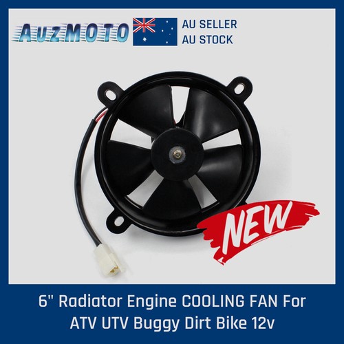 12V 6 inch thermo Radiator COOLING FAN fan Pit Trial dirt bike atv Quad ...
