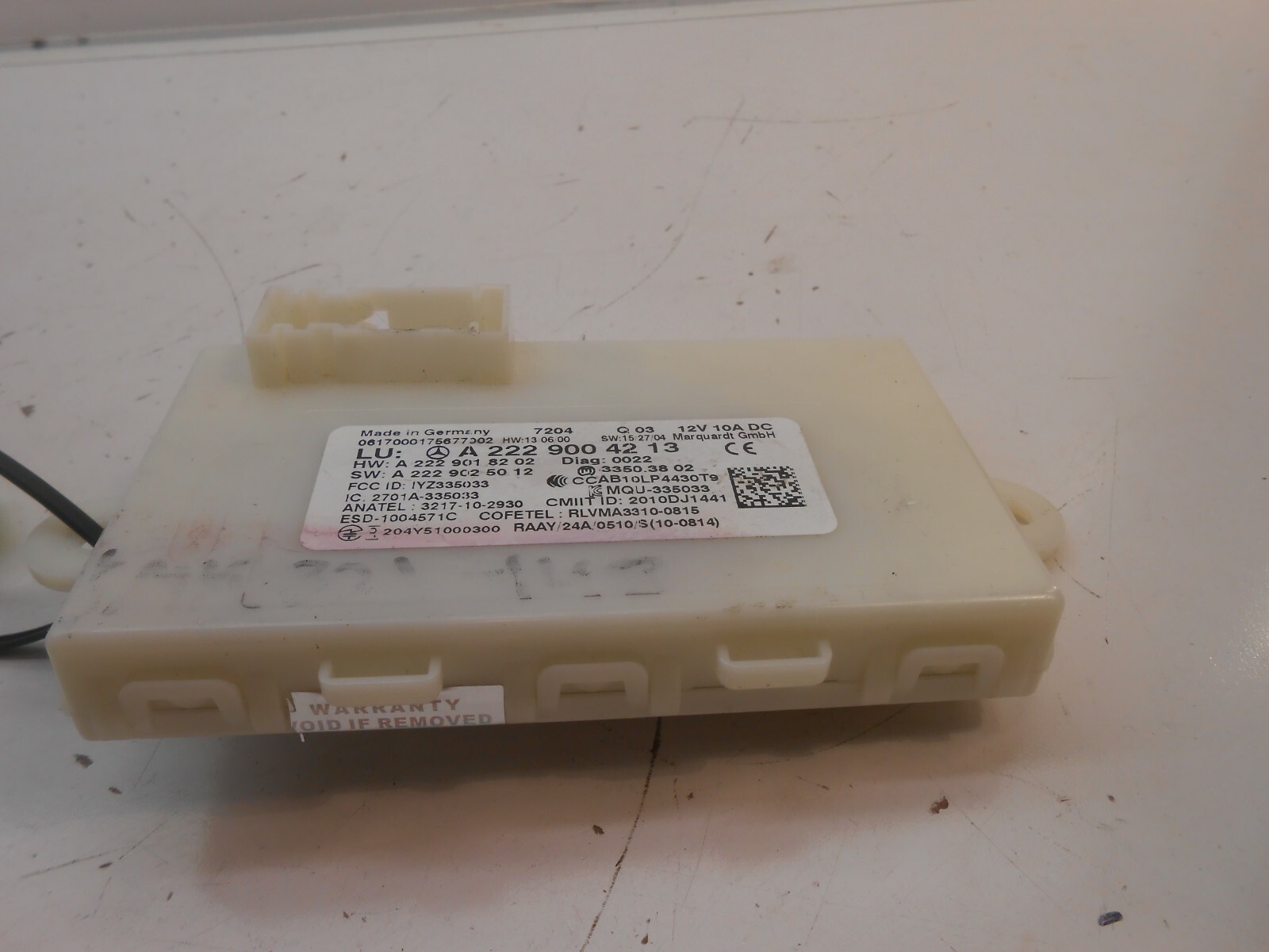 MERCEDES C-Class Key-Less AntiI Theft Module A2229004213 / 2229004213 ...