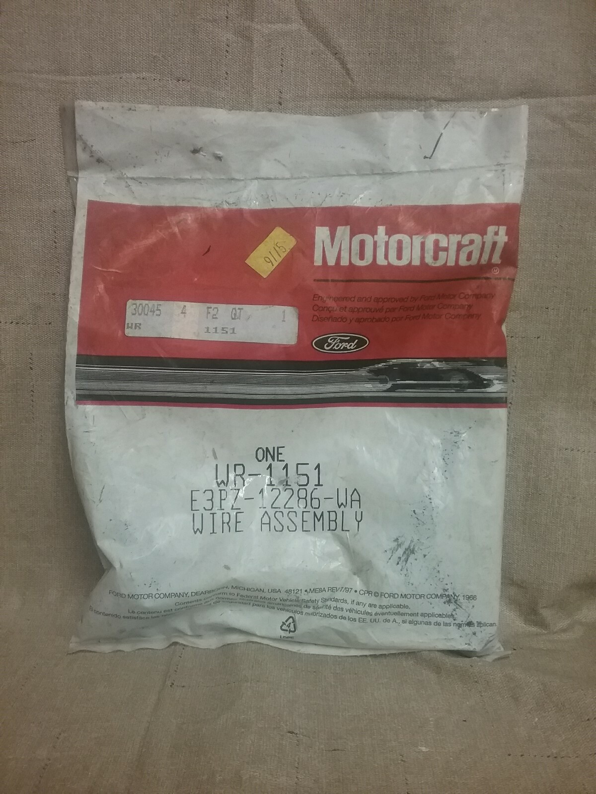 Motorcraft WR-1151 Ignition Wire Single Lead | eBay
