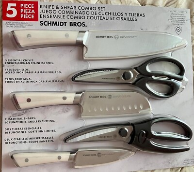 Schmidt Brothers Cutlery 5-Piece Knife and Shear Combo Set - NEW | eBay