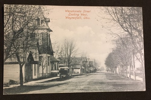 1909 Waynesfield Ohio Wapakoneta Street Postcard | eBay