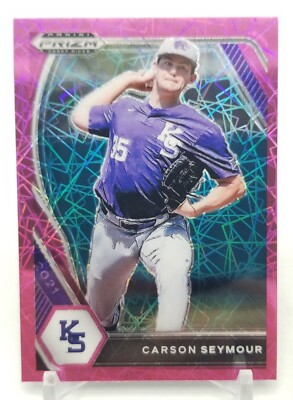 2021 Panini Prizm Draft Picks CARSON SEYMOUR Pink Velocity Kansas State ...