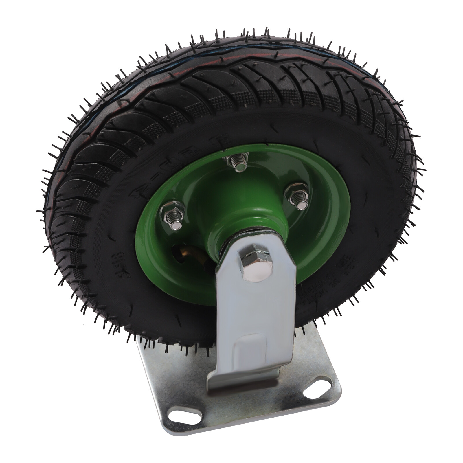 8 inch Heavy Duty Industrial Rubber Caster Wheels,4 Pack Rubber ...