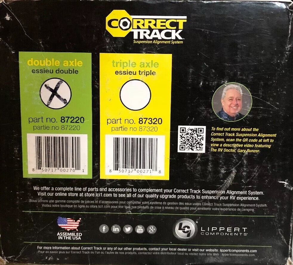 Lippert Components Correct Track #87220 Dual Axle Alignment Kit-VERY ...