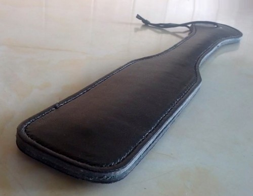 Faux Leather Night Hen Party Black Spanking Paddle, School Girl ...