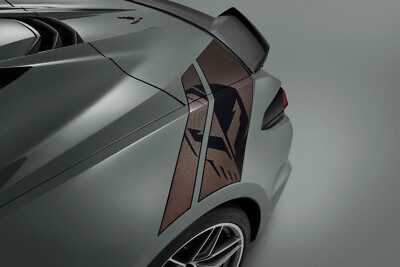 24-25 Corvette C8 z06/E-Ray Jake C8.R Rear Decal Carbon Flash Tech ...