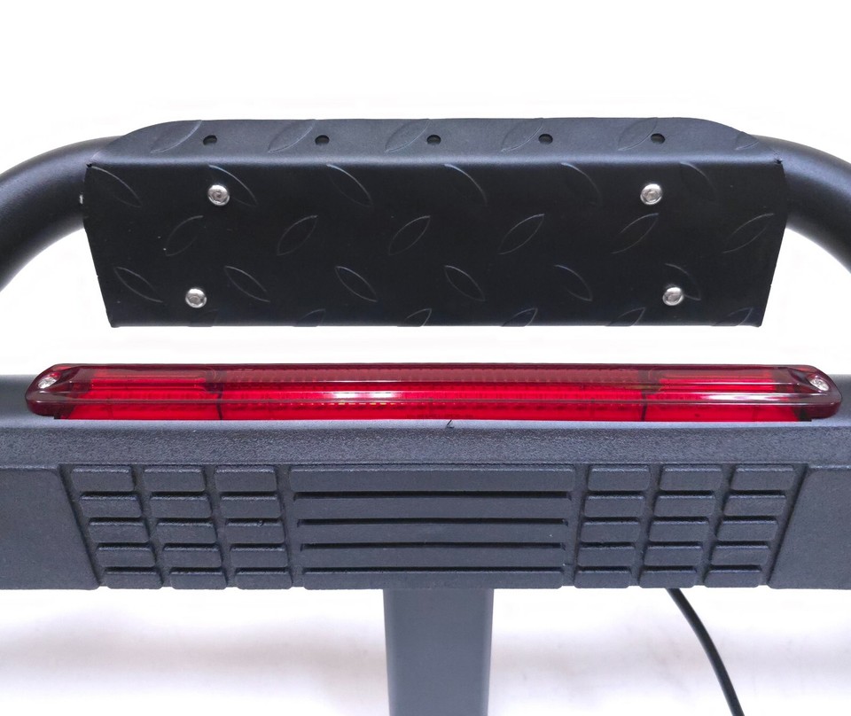 2" Receiver Heavy Duty Tow Black Hitch Drop Step Bar LED Brake Light ...