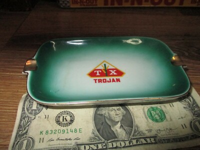 TROJAN HYBRIDS seed co corn advertising MINNESOTA ASH TRAY FARM ...