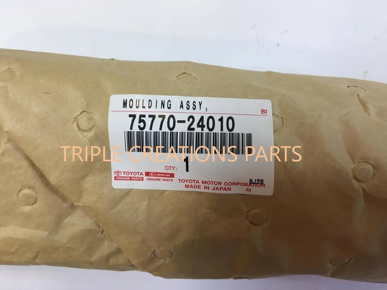 7577024010 GENUINE Toyota MOULDING, HOOD, FRONT 75770-24010 OEM | eBay