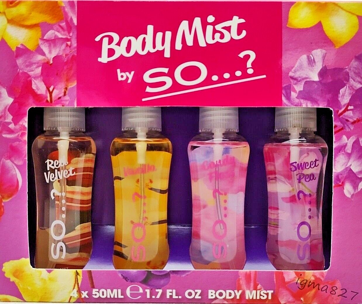 So...? Women Body Mist Set 4 x 50ml - 8 different sets | eBay UK