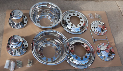 Freightliner M2 Phoenix Wheel Simulators 22.5" x 7.5" 10 Lug Set of 4 # ...