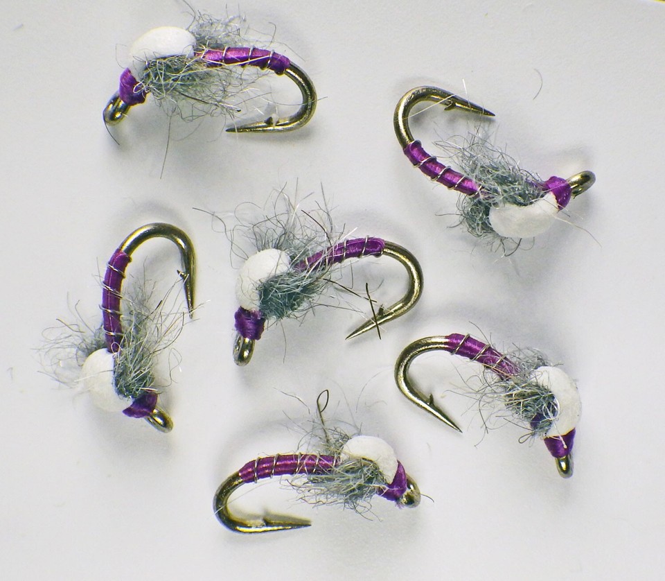 McGruber Massacre Nymph Emergers Purple - Premium Trout Fly Fishing ...