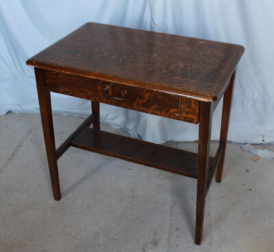 Antique solid Quarter sawn Oak Library Table – original finish | eBay