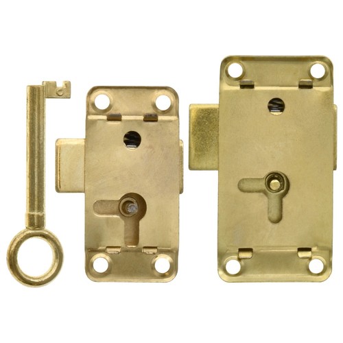 Wardrobe Lock/Key Cabinet Cupboard Door Furniture Latch Retro/Vintage ...