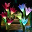 Solar Blossom Flowers LED Lights For Garden Patio Backyard Stake Lamp ...