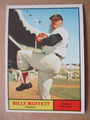 1961 Topps BILLY MUFFETT Card #16 Boston Red Sox | eBay
